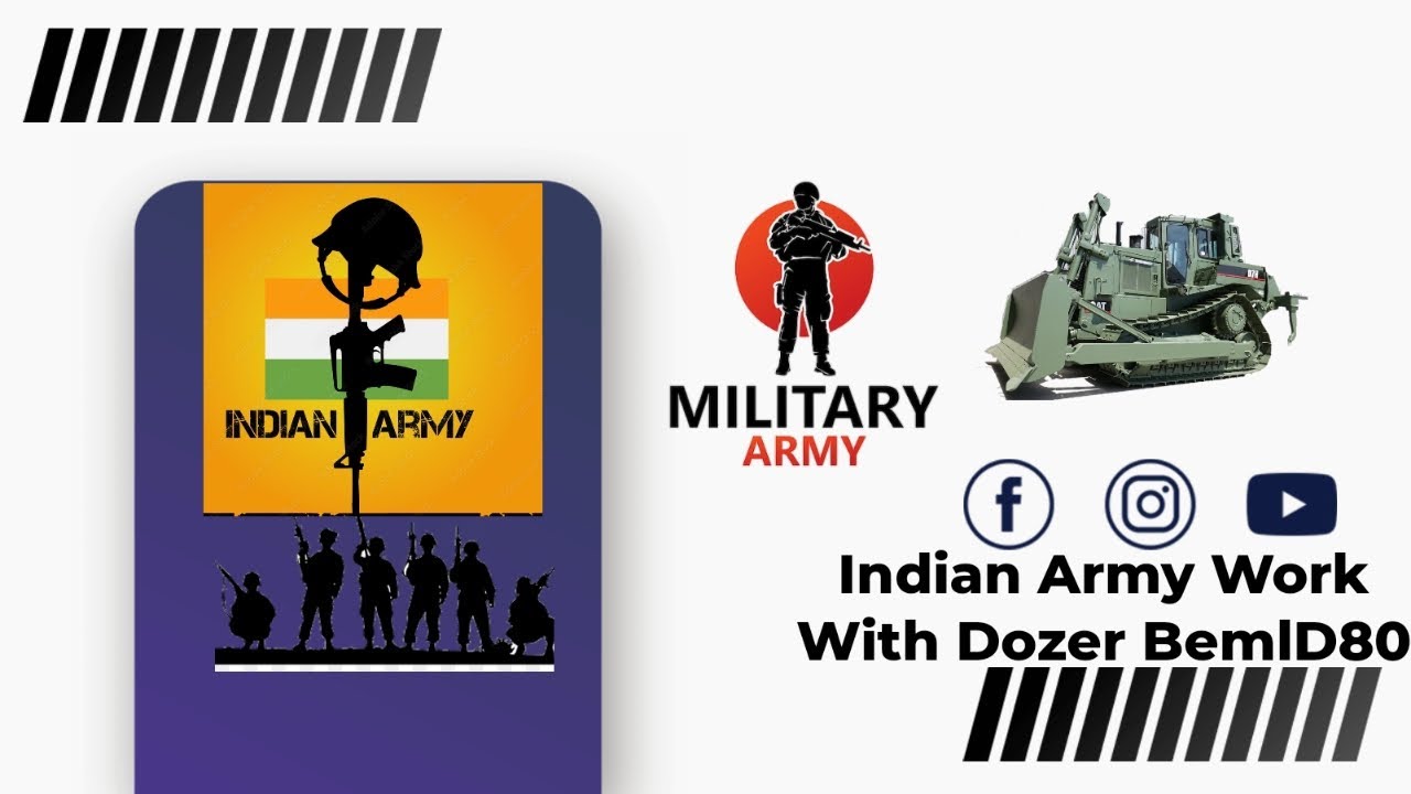 Indian Army 🇮🇳 Work With Dozer BemlD80 ️🇮🇳 - YouTube