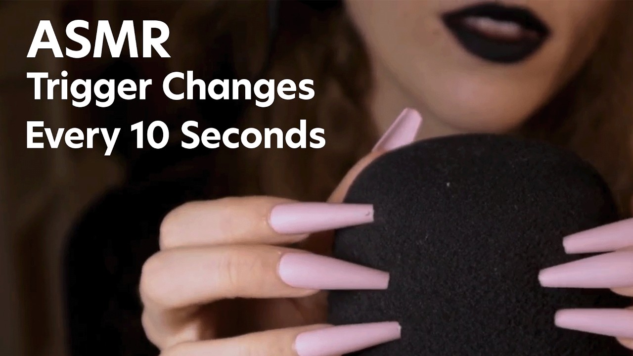 ASMR Trigger Changes Every 10 Seconds (NO TALKING) - YouTube