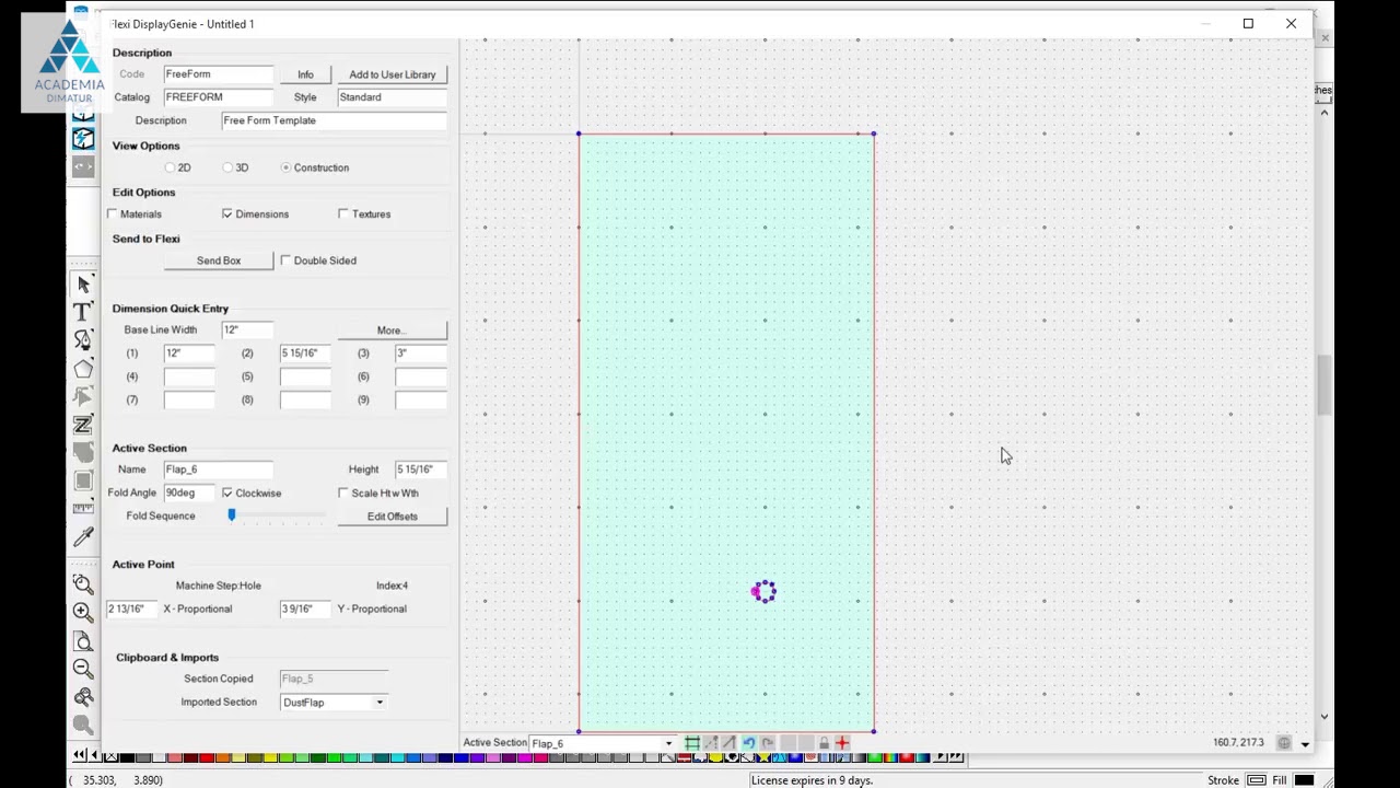 Academia Dimatur – DisplayGenie – FreeForm Box With Rivet Holes - YouTube