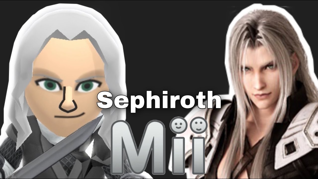 How To Make A Sephiroth Mii - YouTube