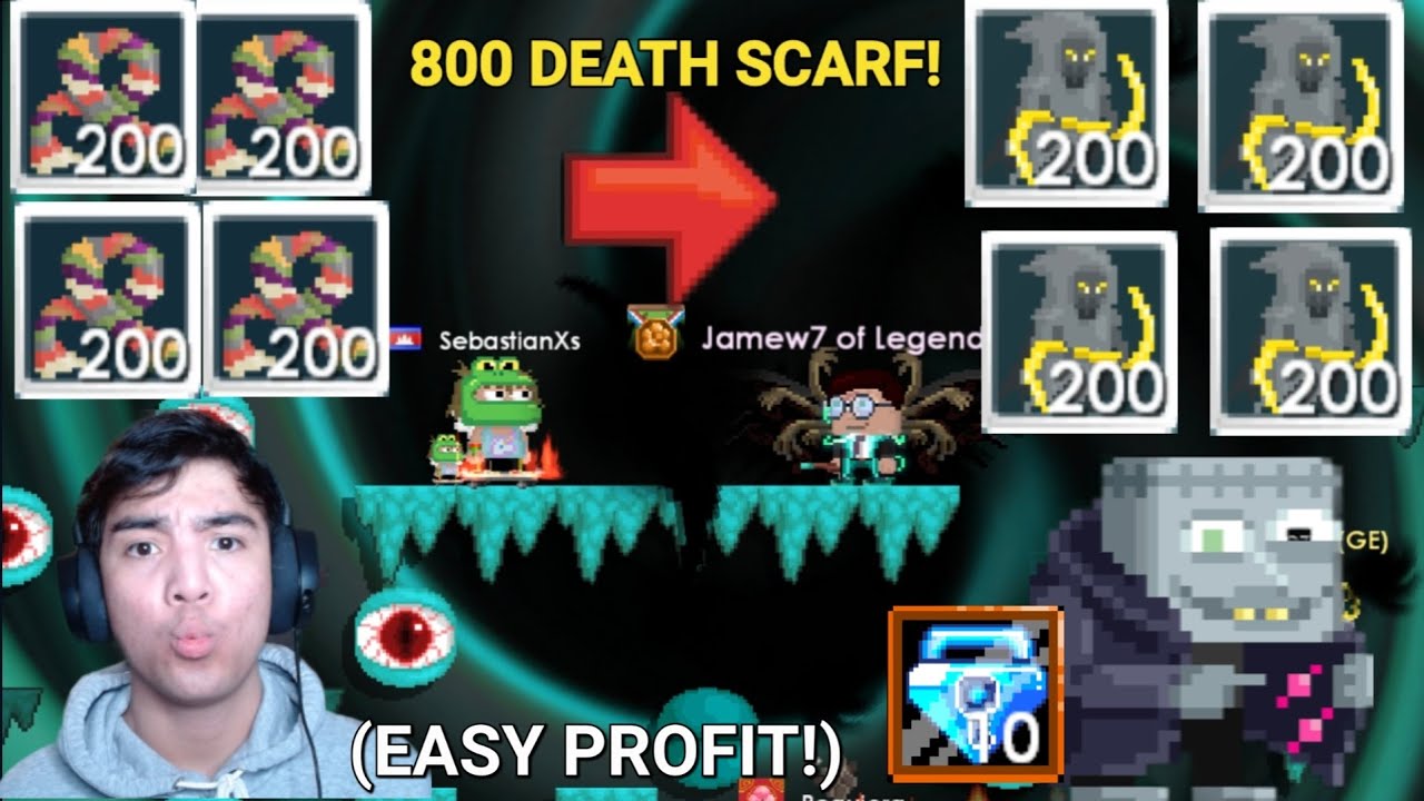 Dropping 800 MED SCARF in Growganoth To Make 800 DEATH SCARF! (10 BGL ...