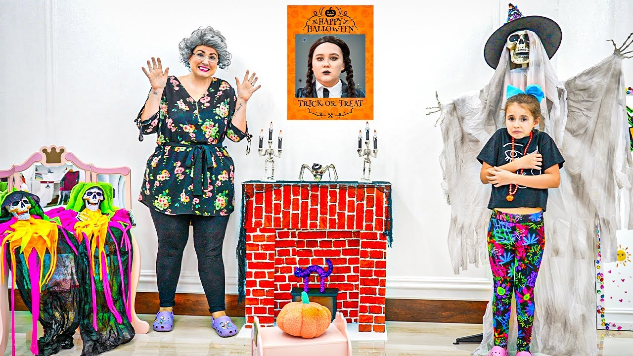 Halloween Room Makeover and Spooky Shopping Adventure for kids - YouTube