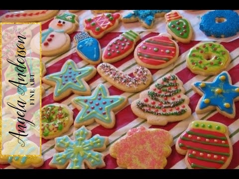 Decorating Christmas Cookies! Live Cookie Party!! #LoveWinterArt - YouTube