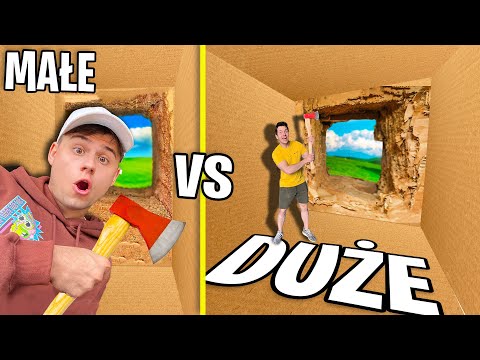 UCIECZKA Z MAŁE VS DUŻE 100 WARSTW KARTONÓW!