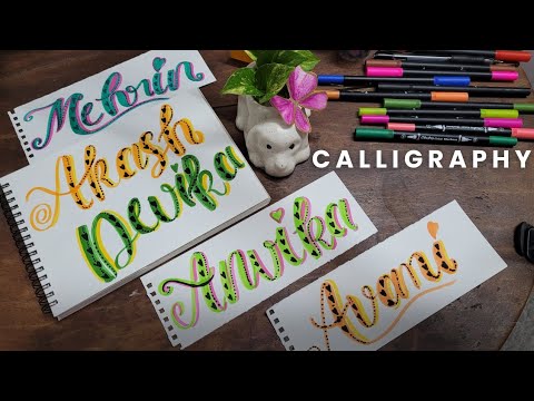 Calligraphy art| plz do subscribe!!#art Mehrin,Akash & Devika,Avani ...