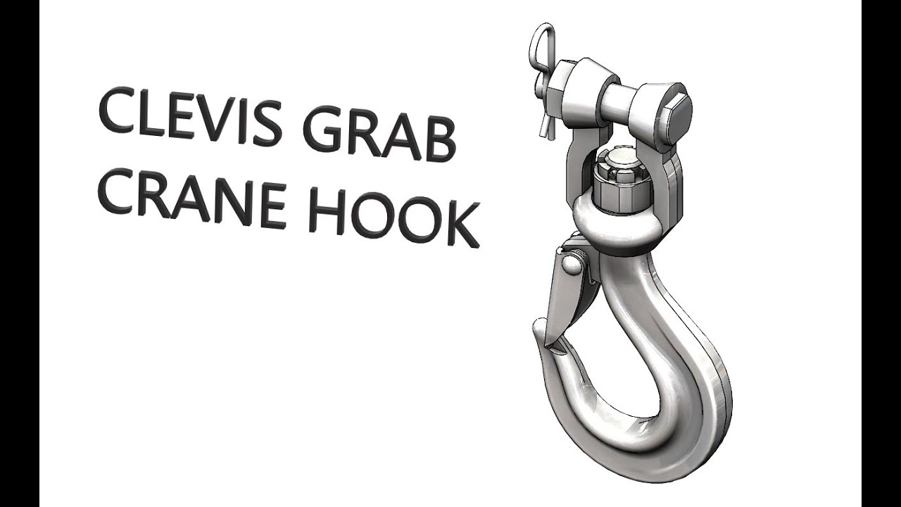 Clevis Swivel Crane Hook - YouTube