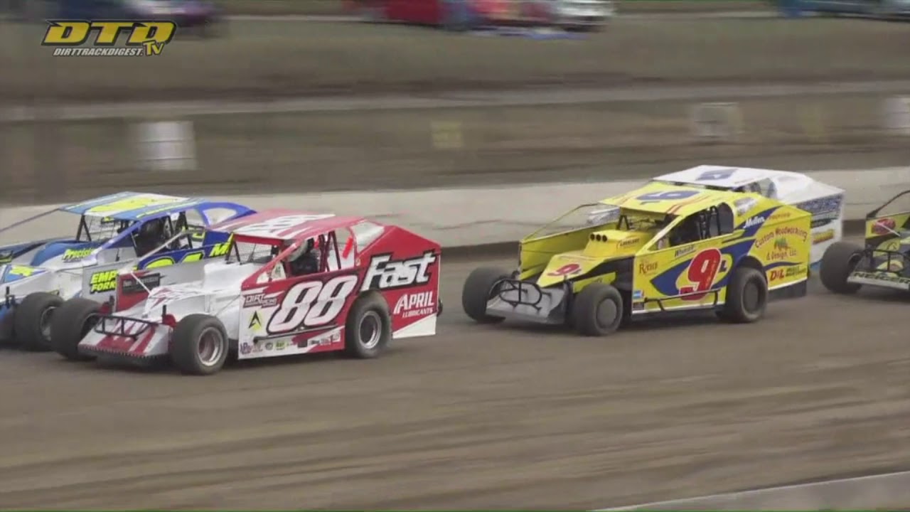 Orange County Fair Speedway Heat Race Win - YouTube