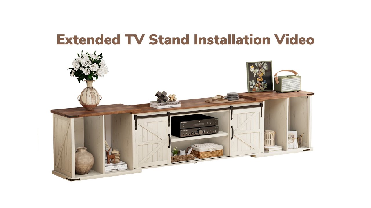 Extended TV Stand Installation Video - YouTube