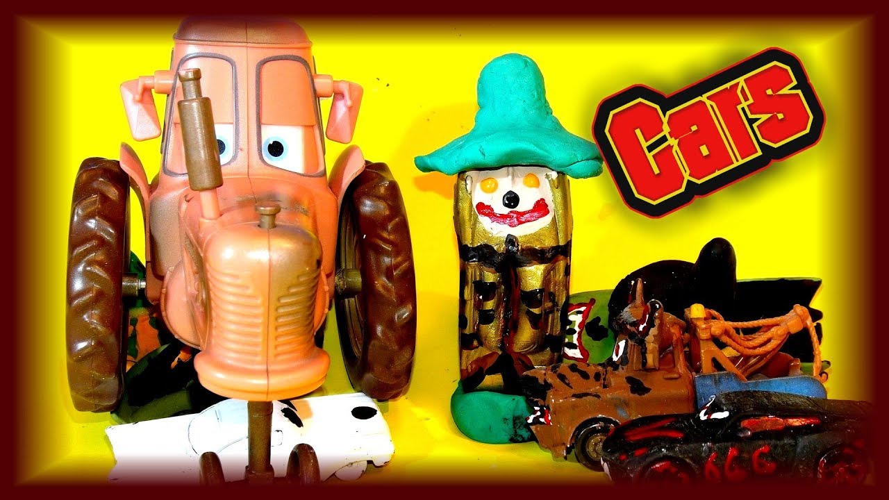 Pixar Cars Custom Painted Scarecrow Doc Hudson Halloween Special - YouTube