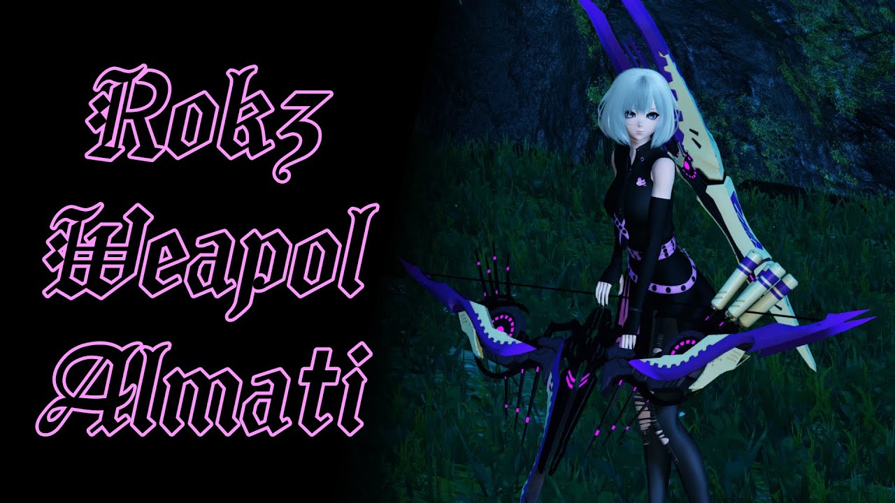 【PSO2NGS】Rokz Weapol Almati / ロクス・ヴァッフェルアルマティ Camo Showcase - YouTube