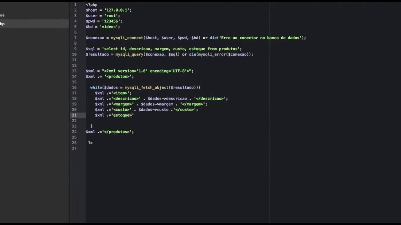Gerando XML com PHP MANUALMENTE - YouTube