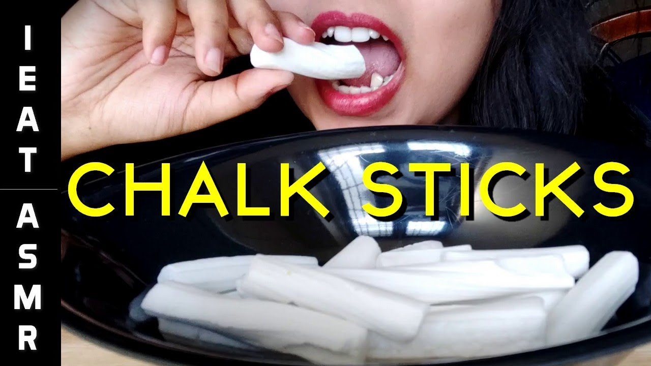 ASMR Chalk Sticks [Extreme Crunchy Eating Sounds] | *No Talking » iEAT ...
