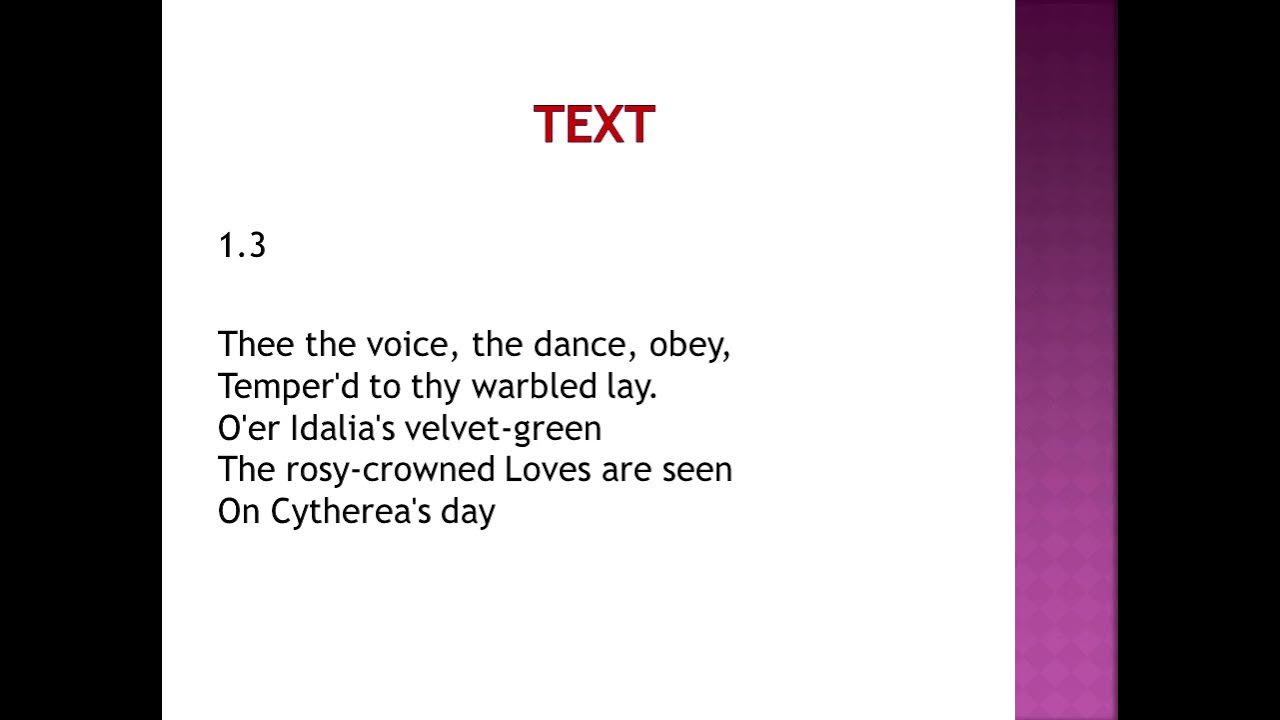 Thomas Gray 'The Progress of Poesy' Part II - YouTube