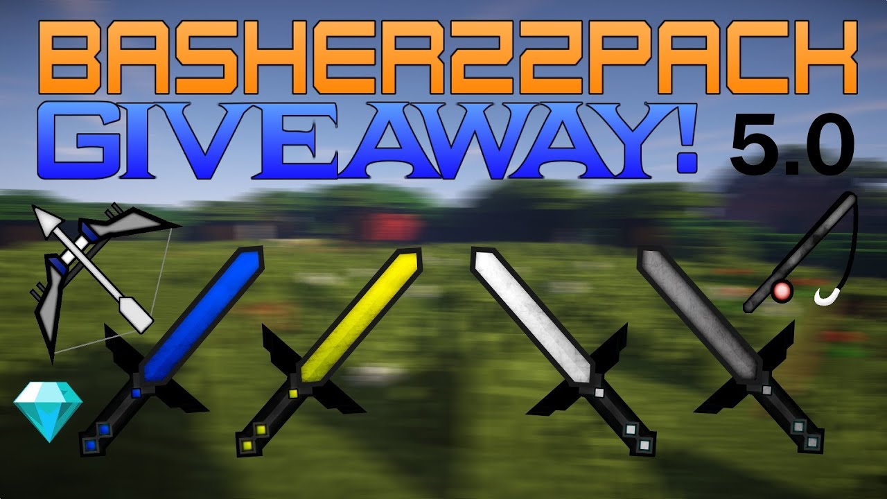 Minecraft PvP Texture Pack BasherZzPack Blue V5 Resourcepack 1.7.10 1.8 ...