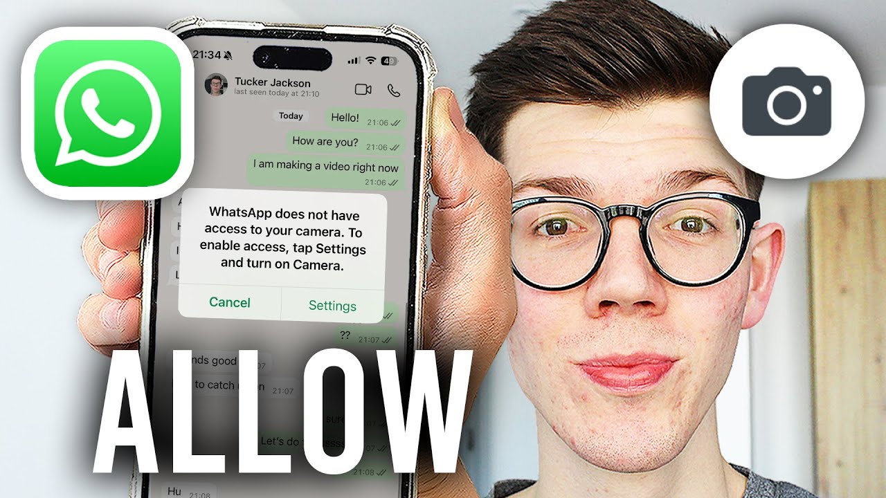 How To Allow WhatsApp Access To Camera - Full Guide - YouTube