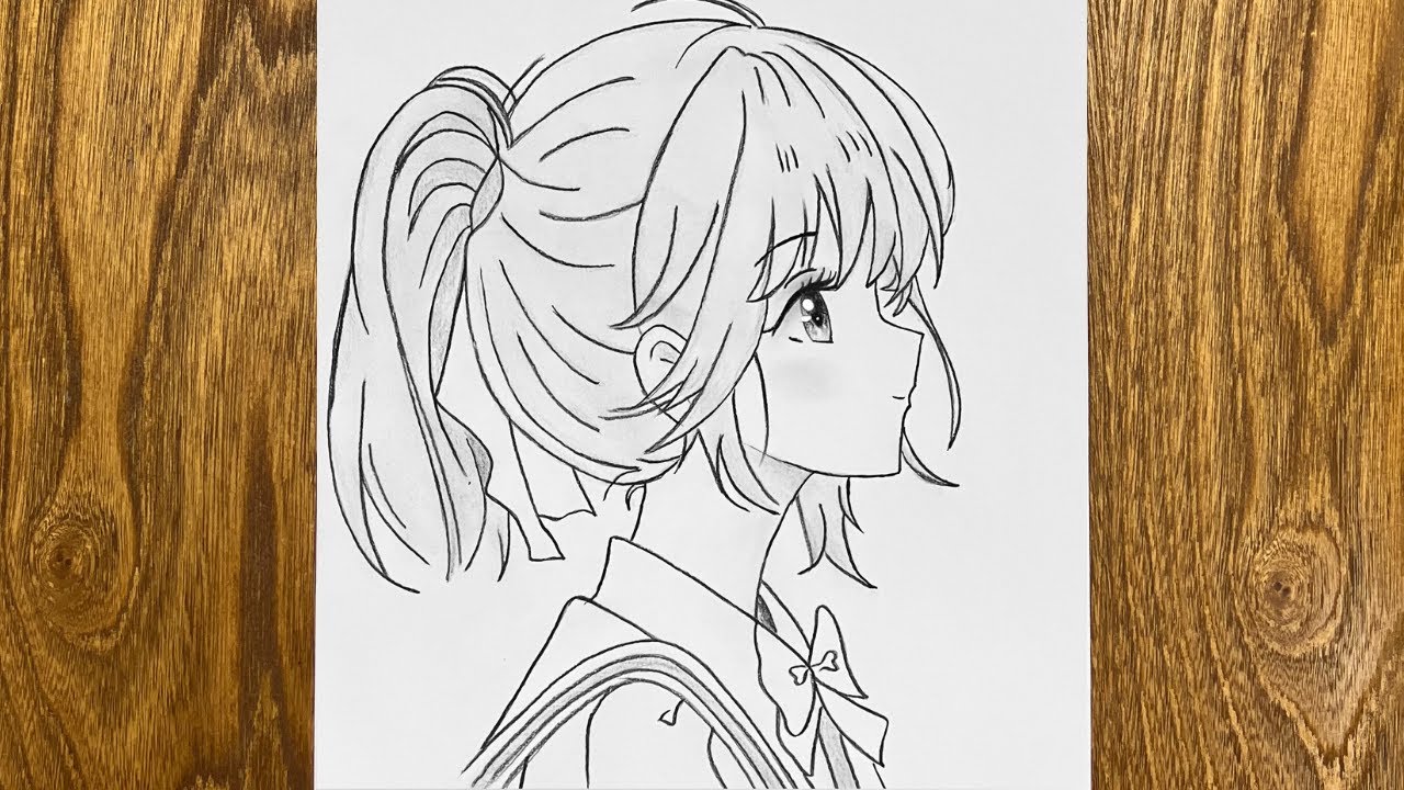 How to draw cute girl face | Easy drawing tutorial | Anime drawing ...