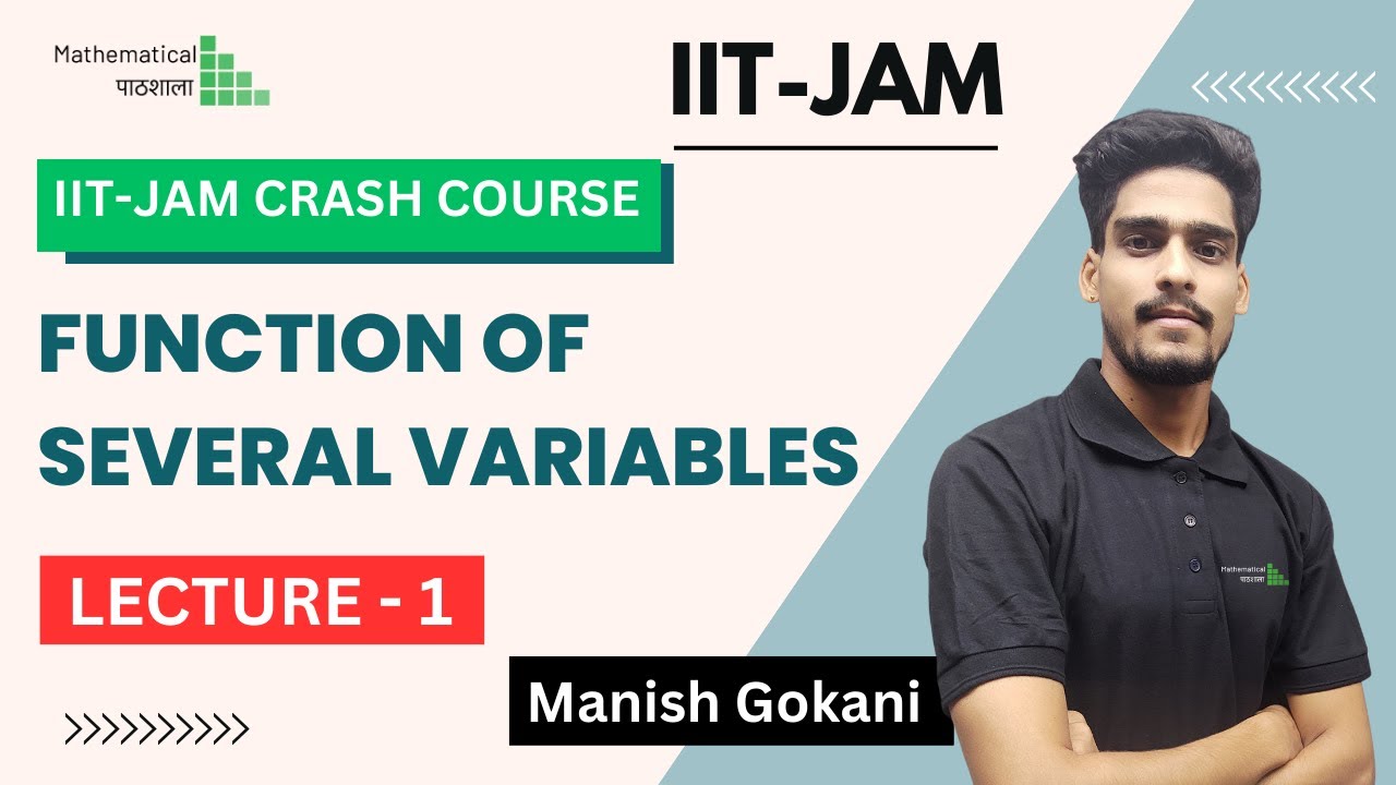 Fosv Lecture 1 Iit Jam Crash Course With Manish Gokani Iitjam Iit Iitjam2024 Youtube