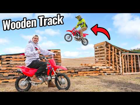 Dirtbike Track Made of Wood!