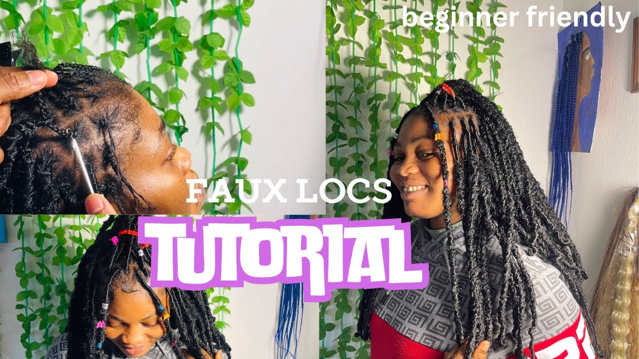 How to ~CROCHET FAUX LOCS🔥🔥🔥| beginner friendly tutorial #fauxlocs # ...
