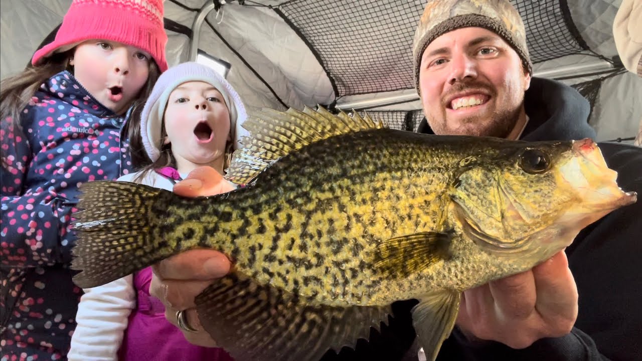 FISH FAM!!! (TAKE YOUR KIDS FISHING)🎣 Ice fishing for BIGGUNS! - YouTube