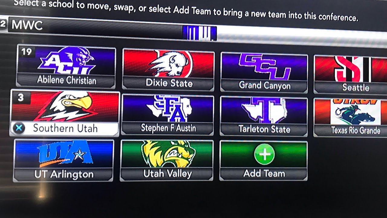 I CREATED THE WAC CONFERENCE IN NCAA FOOTBALL 14!! - YouTube