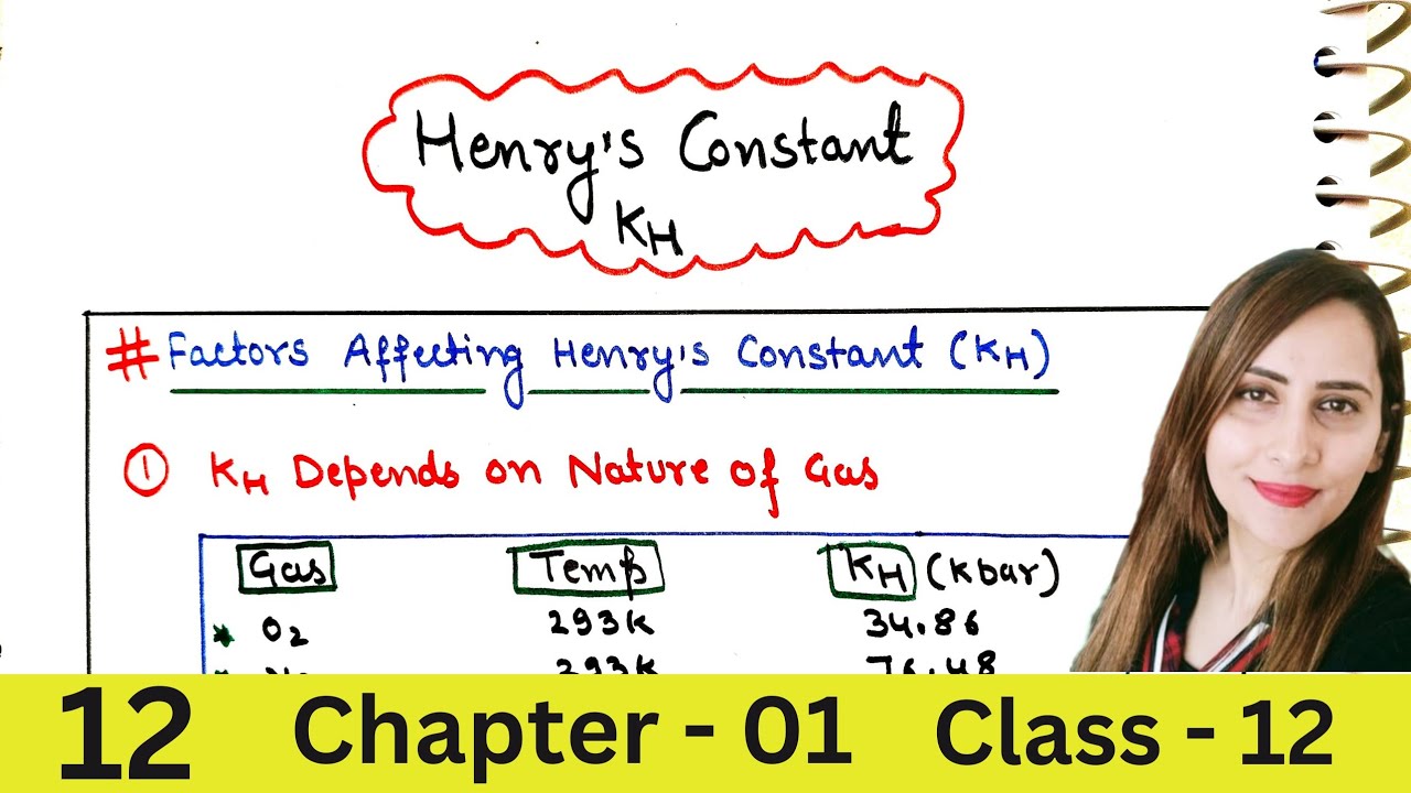 Henry's constant | Class 12 Chapter 1 | Solutions - YouTube