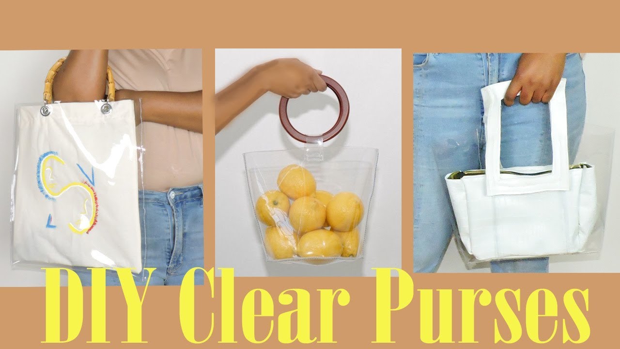 DIY Trendy Clear Purses (An Invisible Tutorial) - YouTube