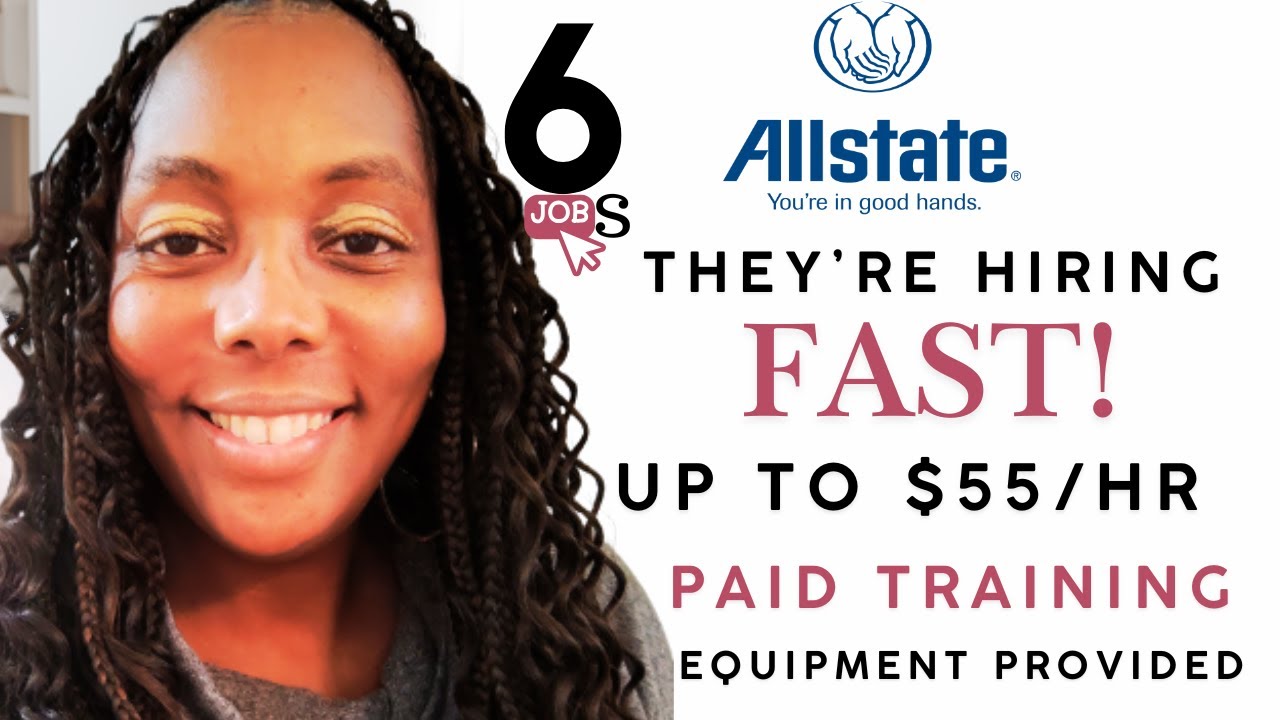 🚨 Allstate is Hiring! 💼 Earn Up to $55 hr Work from Home Jobs ! - YouTube