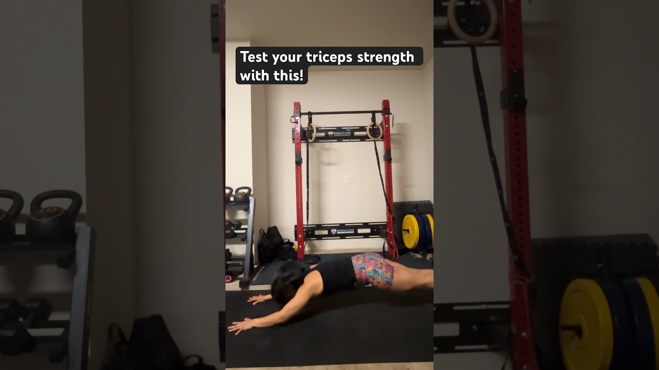 Test how strong your triceps are with this move - YouTube