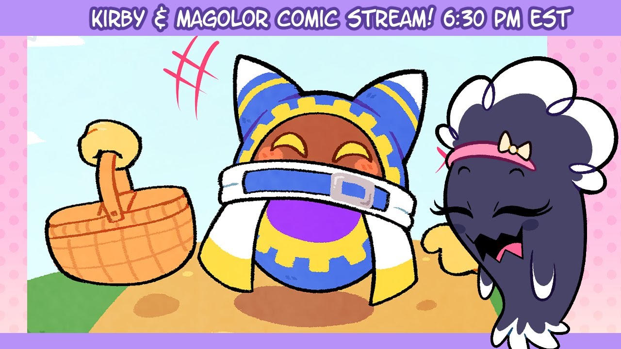 Kirby & Magolor comic progress pt 2 - YouTube