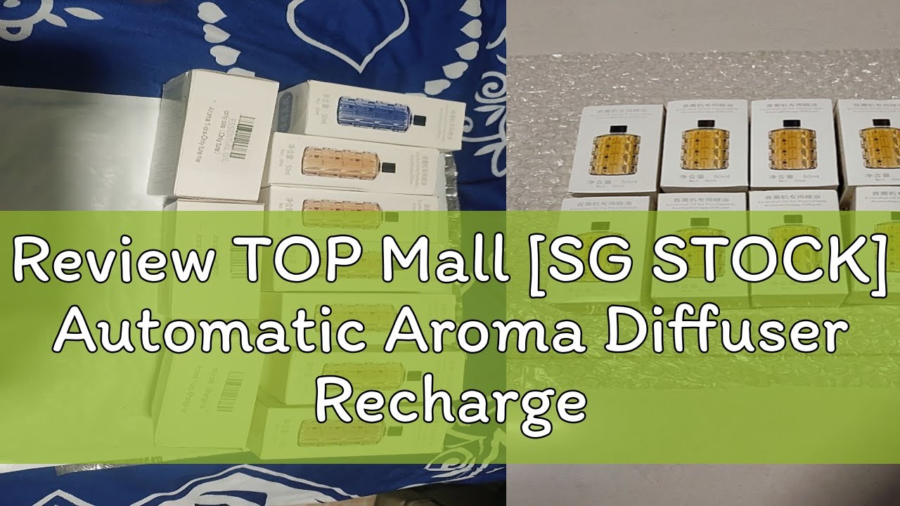 Review TOP Mall [SG STOCK] Automatic Aroma Diffuser Rechargeable ...