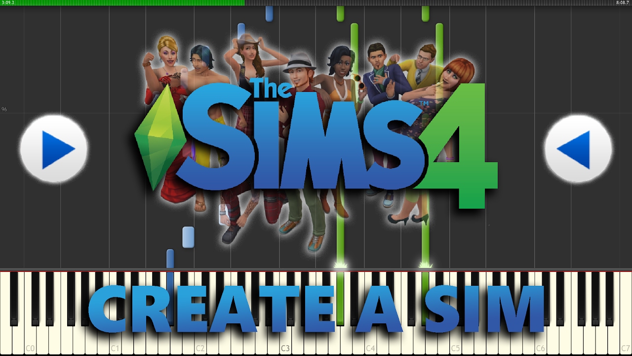 🎹 Synthesia | The Sims 4 | Create-a-Sim Medley (UPDATED TRANSCRIPTION ...