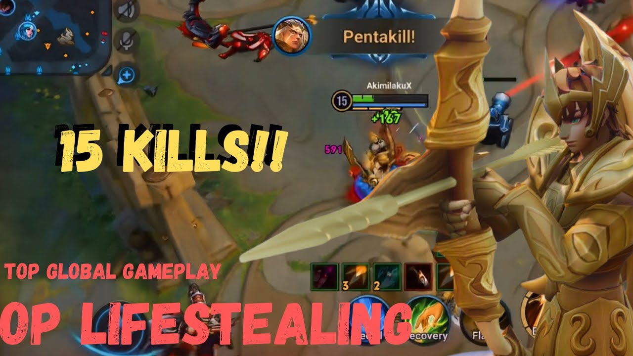 Honor of Kings Unkillable Hou Yi Ultimate build Gameplay~Hok - YouTube