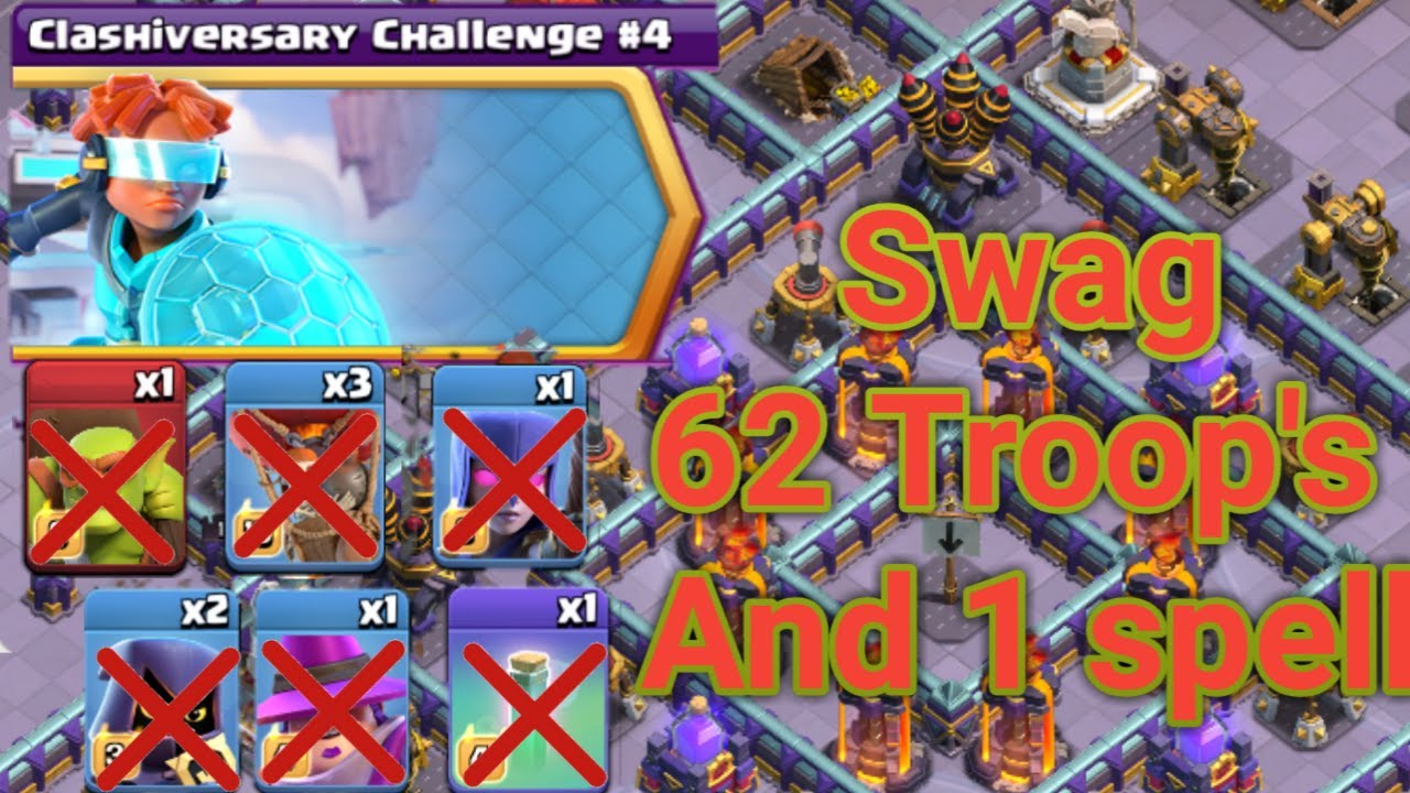 clashiversary challenge #4 (clash of clans) || Swag 3 Star the ...