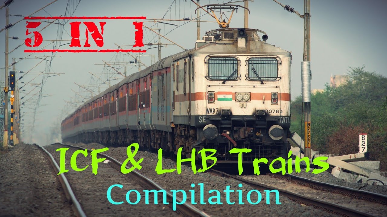 ( 5 in 1) High Speed ICF & LHB Trains Compilation - YouTube