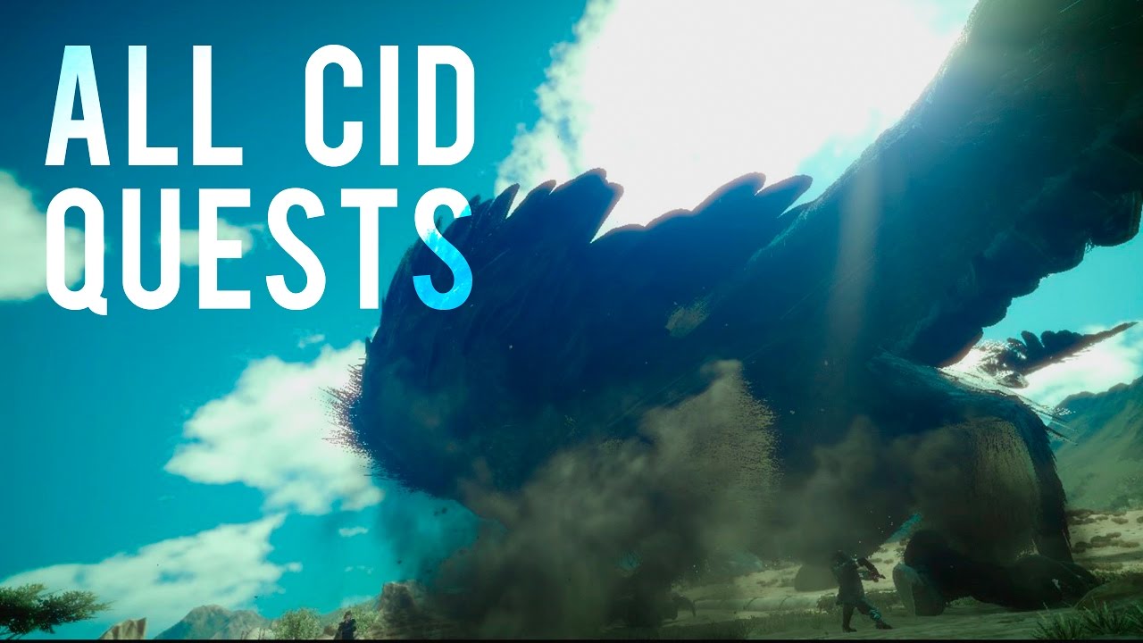 All Cid Quests WalkThrough. Epic Weapons - Final Fantasy XV - YouTube
