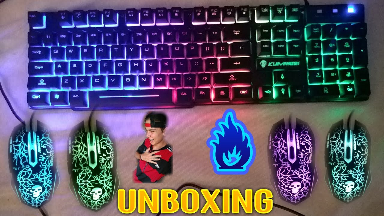 UNBOXING TECLADO E MOUSE GAMER - KUIYN T6 - YouTube
