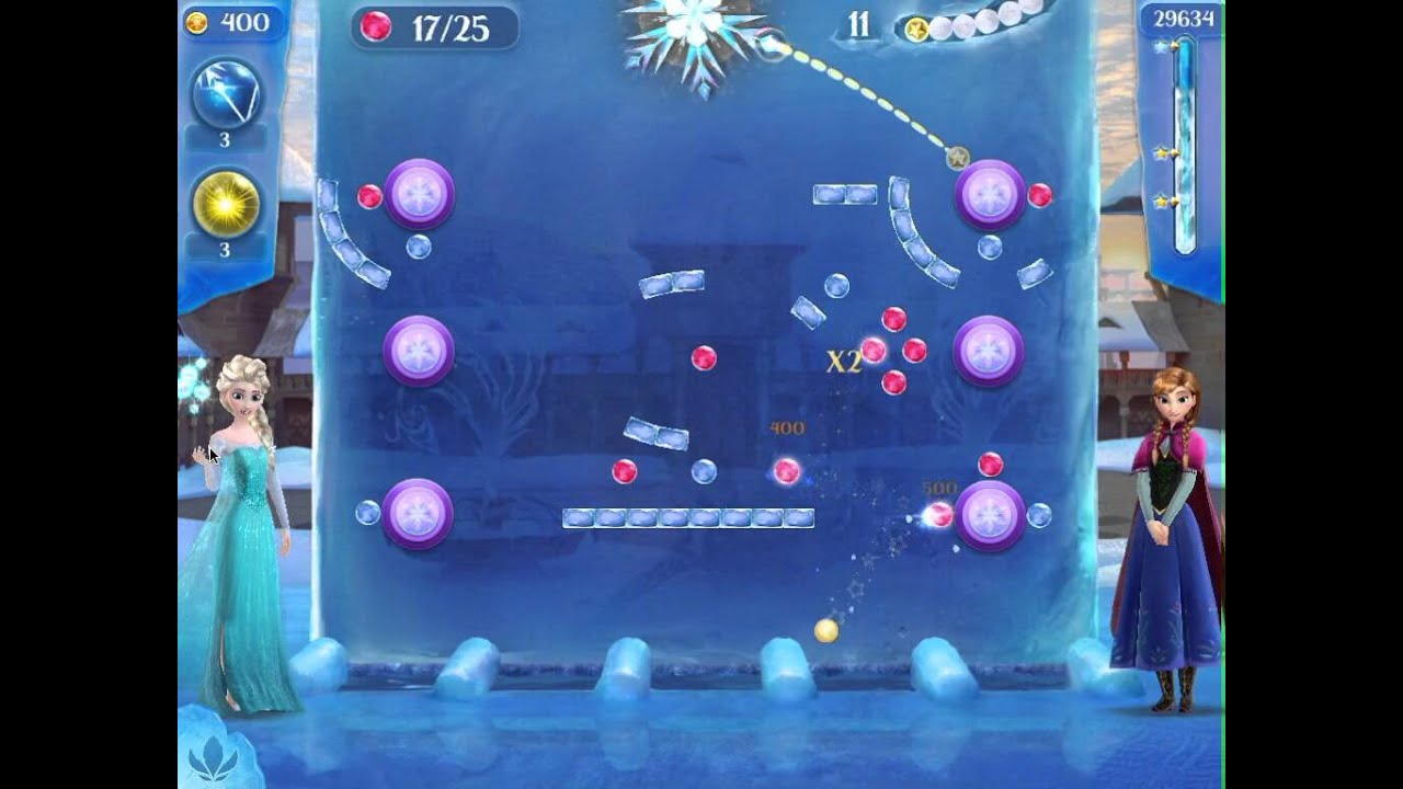 Frozen Free Fall 2 - Walkthrough Level 17 - YouTube