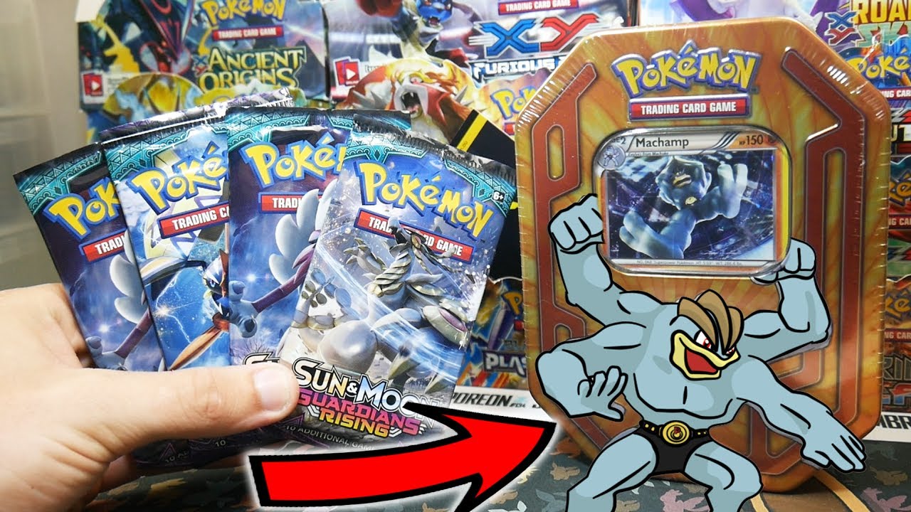 OPENING A FLEA MARKET CHAMPION TIN & 4 EXTRA POKEMON BOOSTER PACKS ...