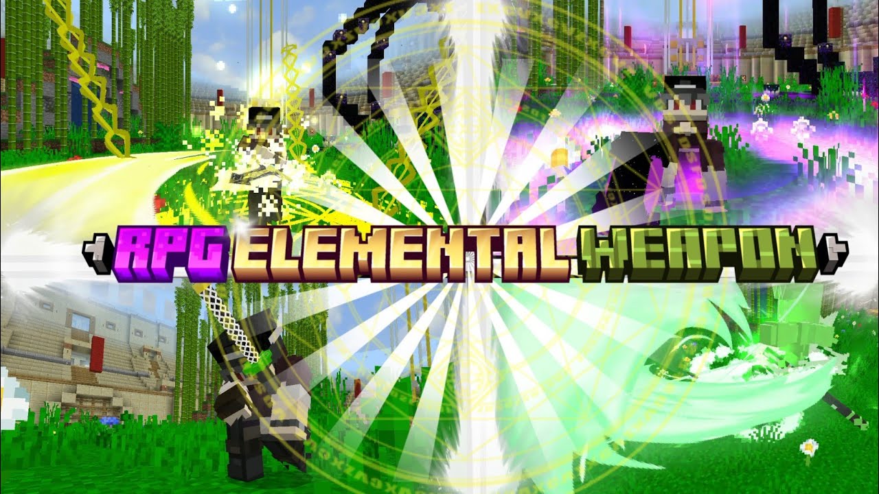 Addon'S Rpg Elemental Weapon V2.0 Minecraft 1.21+ | Addon Minecraft Pe/Be - YouTube