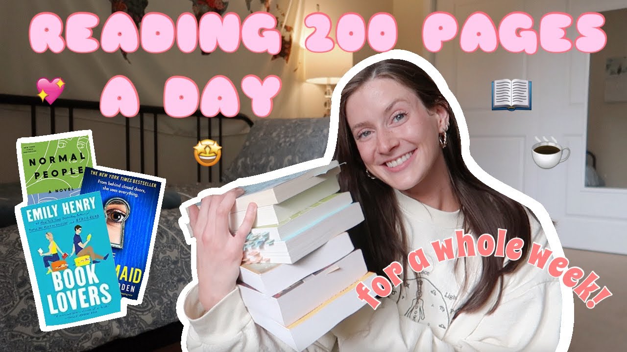 trying to read 200 pages a day for a WHOLE week *spoiler free reading ...