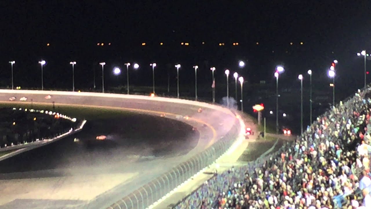 NASCAR Xfinity Series @ Daytona (7/4/2015) - Big One from Grandstands ...