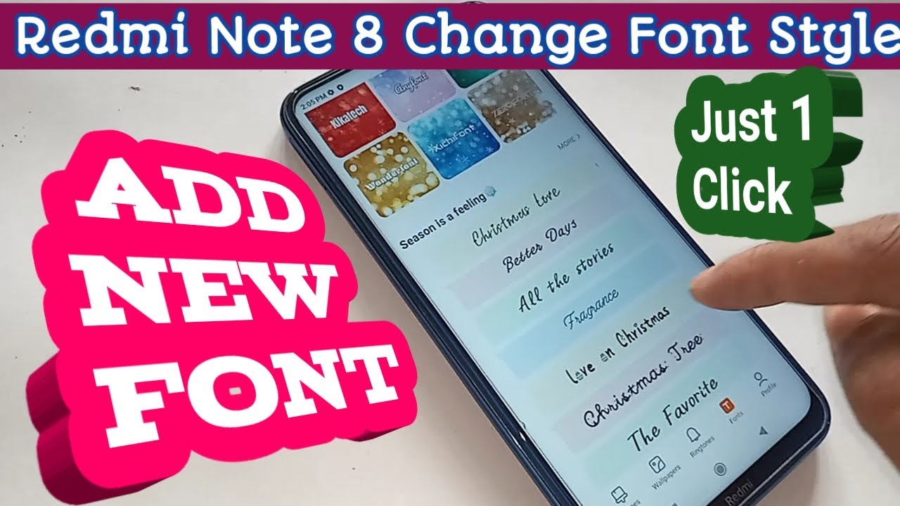 Redmi note 8 change font style // how to add new font in redmi note 8 ...