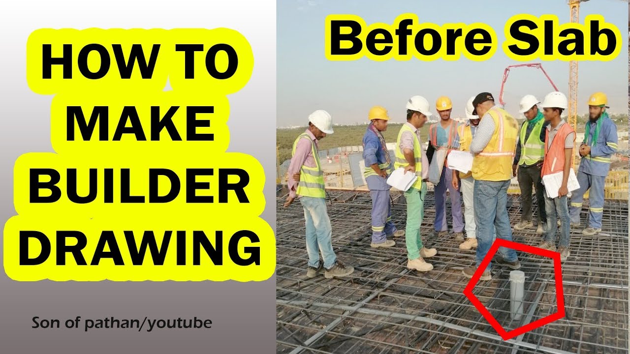 How to make slab Builder opening Drawing - YouTube