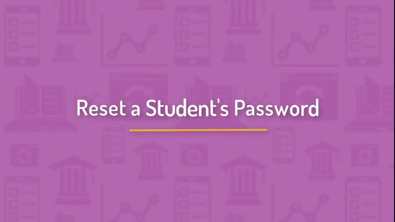PLE Reset Student Password - YouTube
