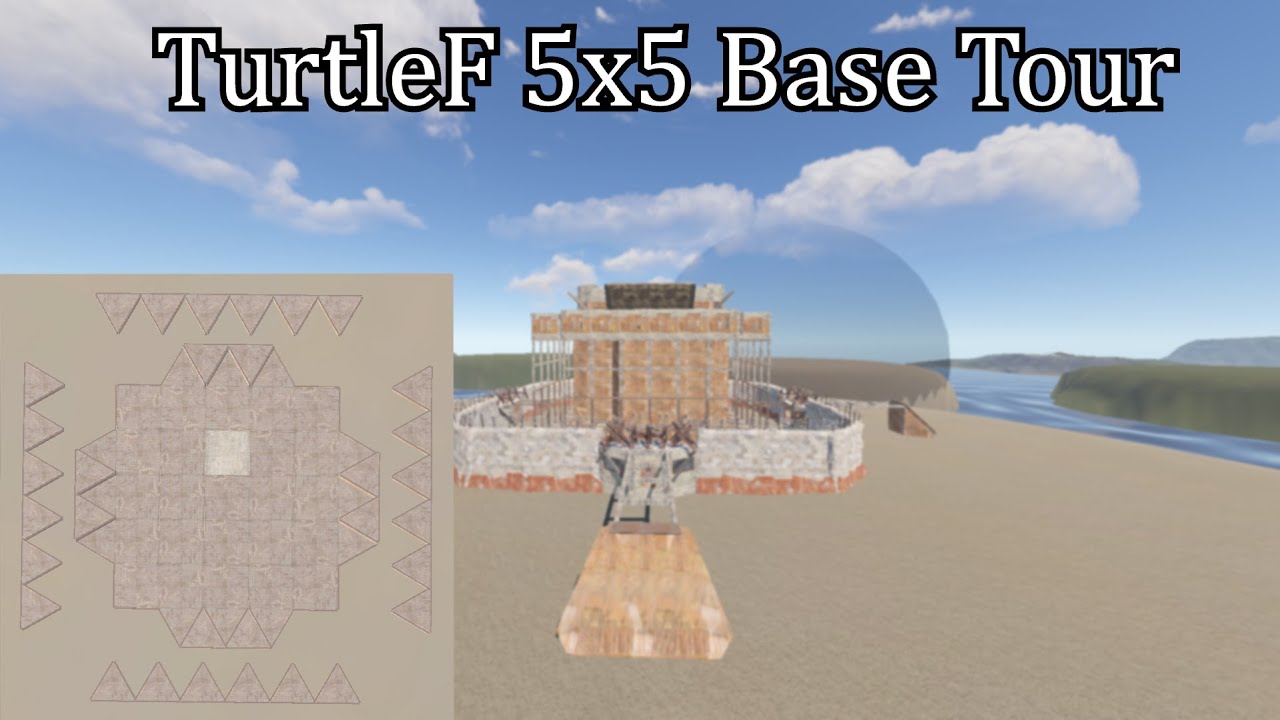 TurtleF 5x5 Base Tour (Rust) - YouTube