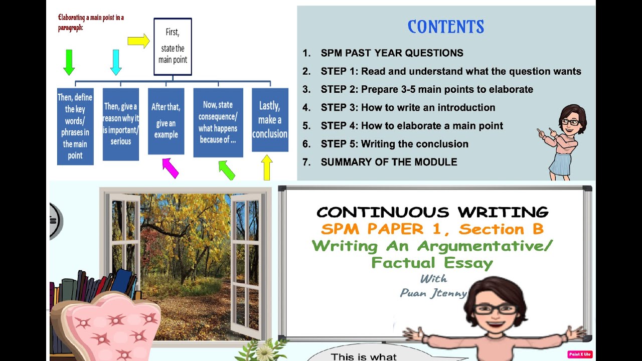 Writing Argumentative or Factual Essay_SPM Continuous Writing - YouTube