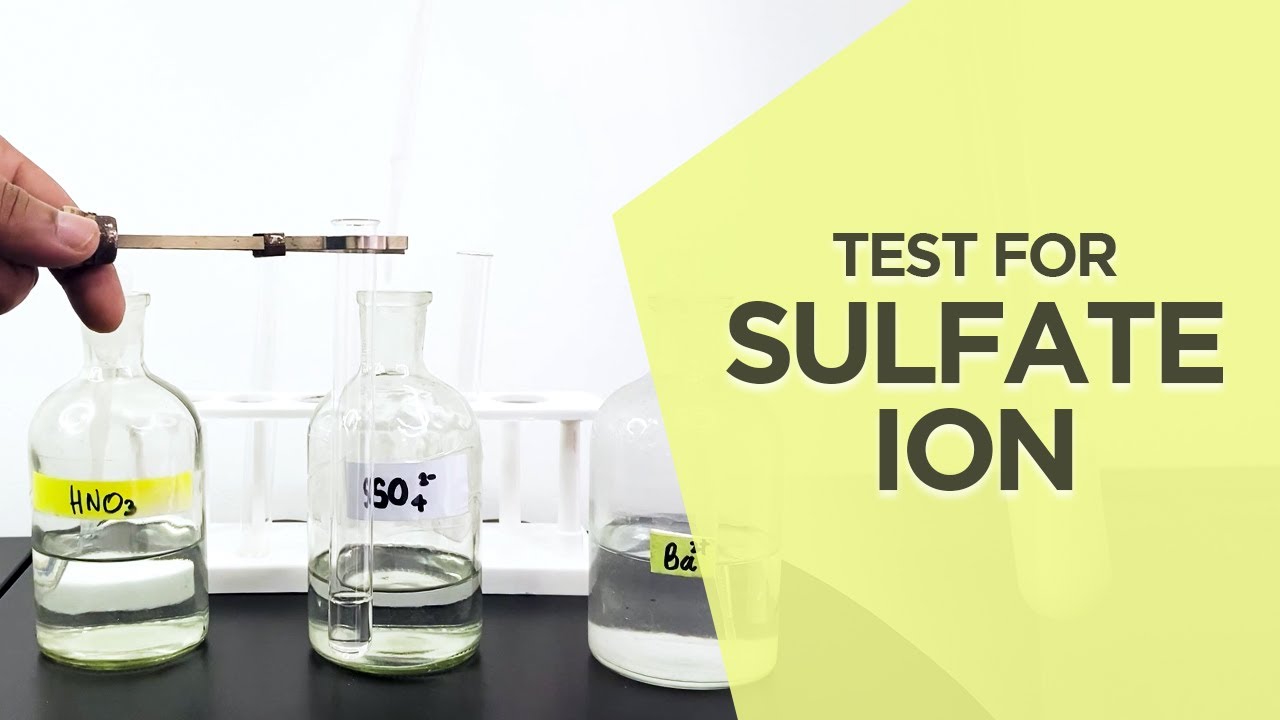 Qualitative analysis of Sulfate ion | The Real Chemist - YouTube