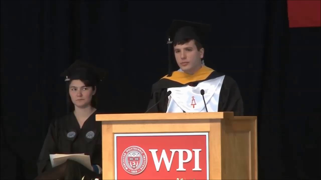 WPI Baccalaureate Speech 2017 - YouTube