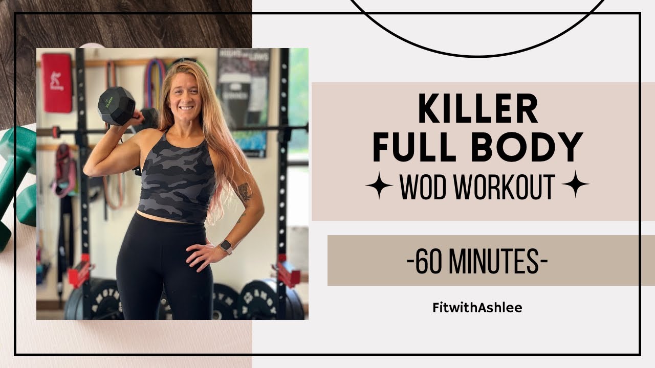 60MIN INTENSE FULL BODY WORKOUT | Crossfit Home Workout | Murph WOD ...